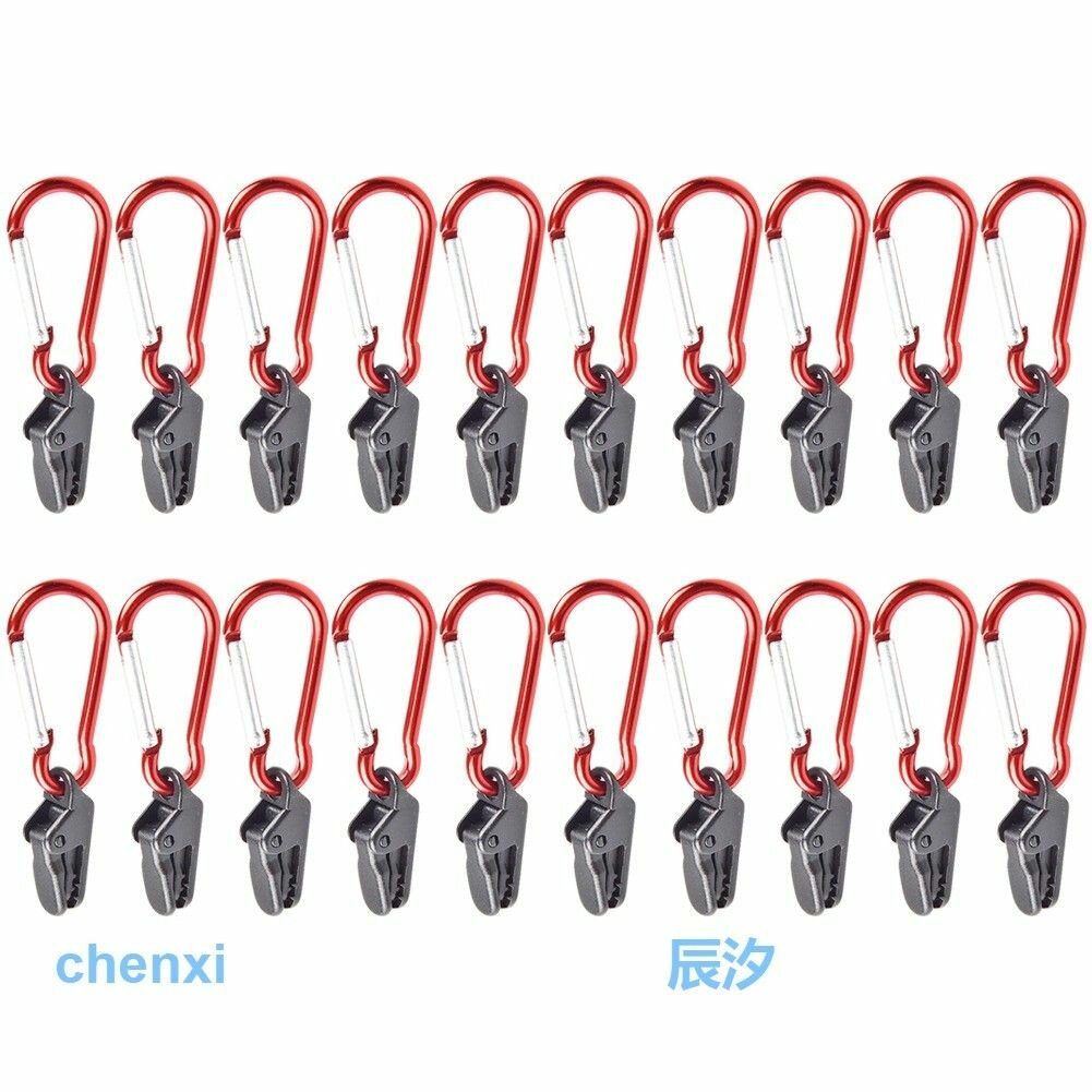 20 шт. Аксессуары для кемпинговых палаток. Ветрозащитная фиксированная клипса. Для прочного укрепления тента палатки