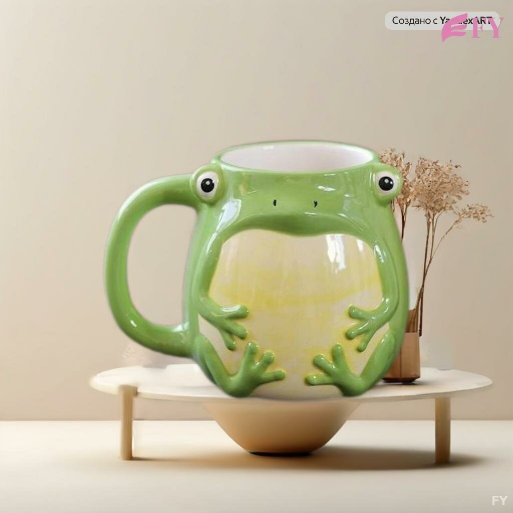 Эксклюзивная кружка с лягушкой для чая и кофе Милая маленькая лягушачья чашка для воды