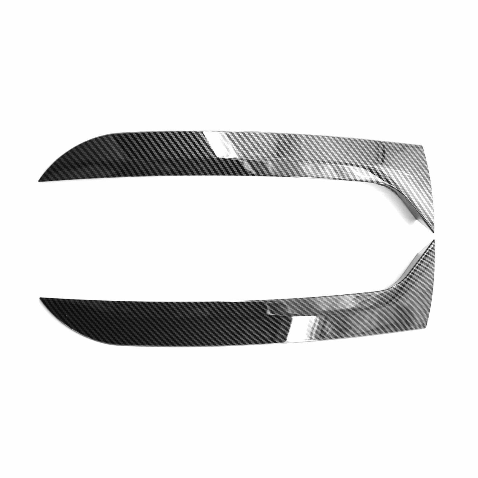 2pcs Заднее Окно Боковое Спойлер Канард Сплиттер Трим Замена для VW Tiguan MK1 2007-2016, Черный Глянцевый/Углеродная Плитка (Доступно), Пластик, Размер 42.5*11 см