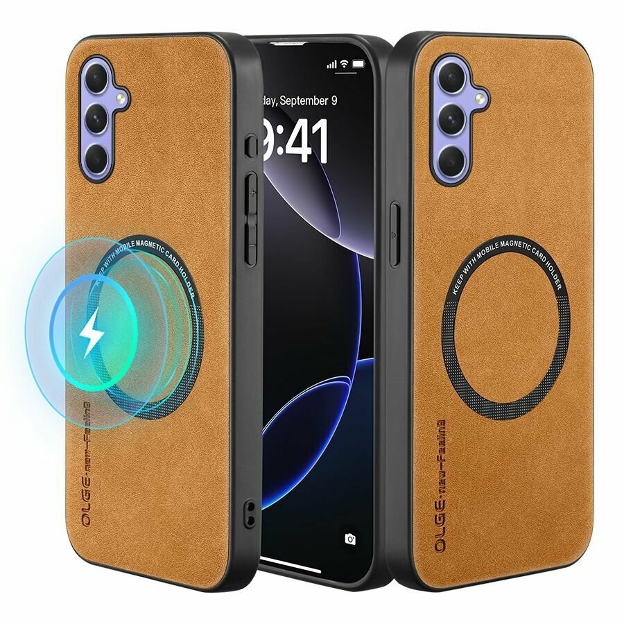 Чехол-Case MagSafe чехол для Samsung Galaxy A55 5G(Самсунг Галакси А55) Нескользящий и удобный