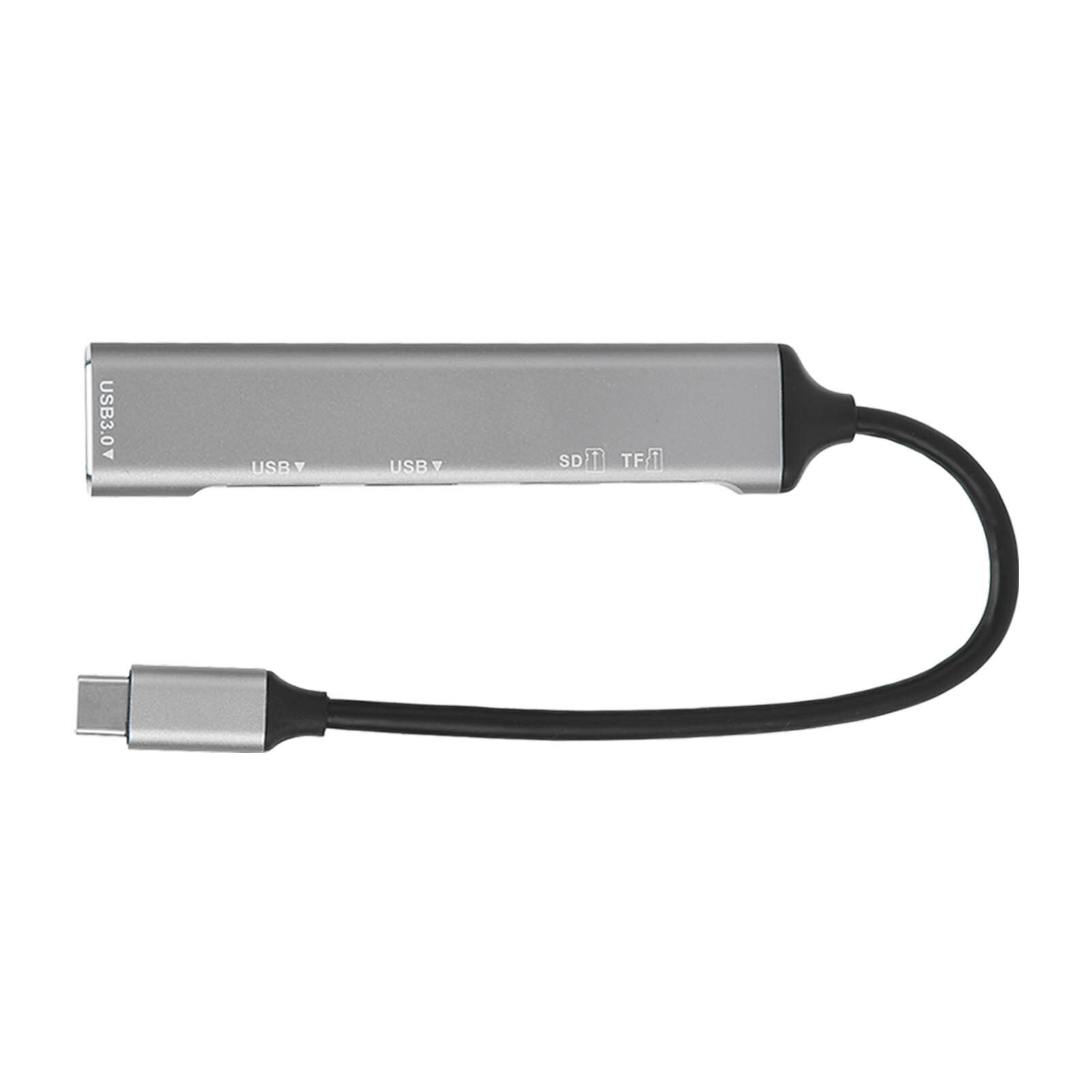 USB C Концентратор 5 в 1 Plug and Play, Металлический Докстанция USB C Адаптер для Windows, Linux, Ч