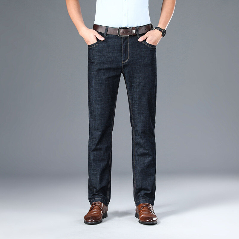 Мужские джинсы Чистый цвет / прямые B1, LI Mall талии_33