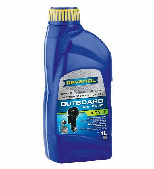 Ravenol Outboardoel 4T 10W-30 (1л) Моторное масло для 4-T лодочных моторов 4014835729018