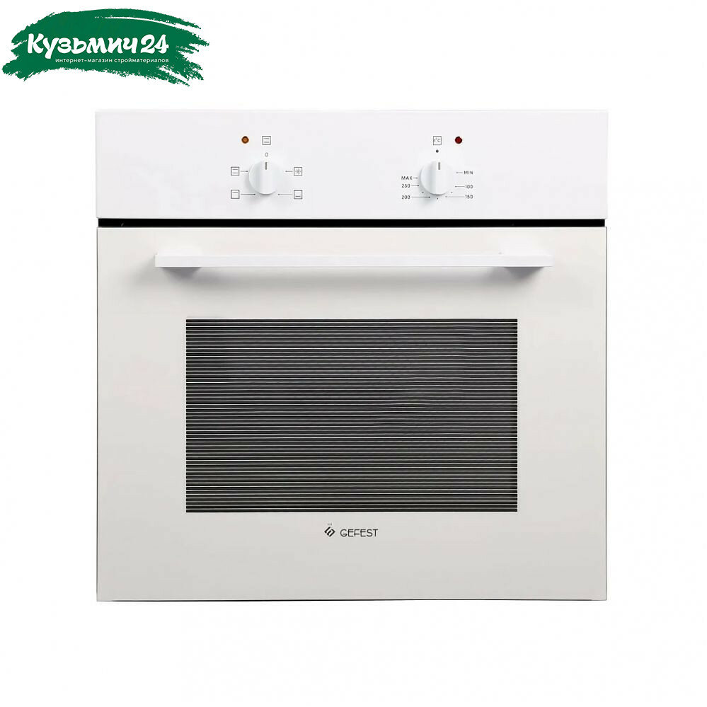 Духовой шкаф электрический Gefest ЭДВ ДА 602 К12, цвет белый, объем 55 л, 1.2 кВт