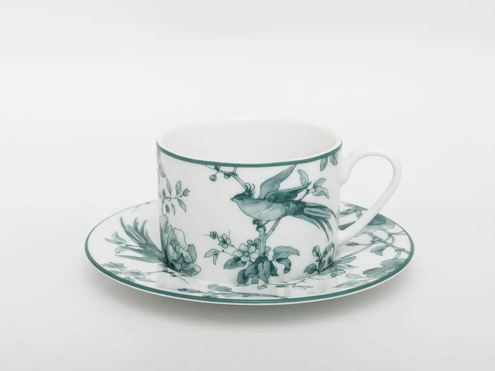 Чашка с блюдцем Соло Monplaisir Green