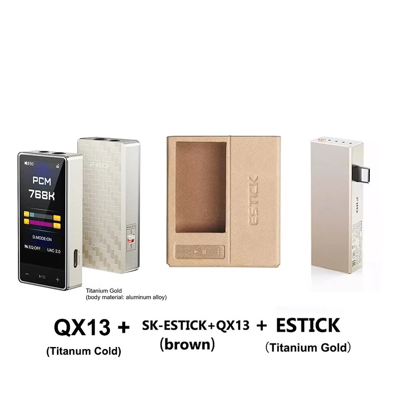 FiiO QX13 Портативный ЦАП Усилитель черный QX13-Ti SK-Brn ES-Ti