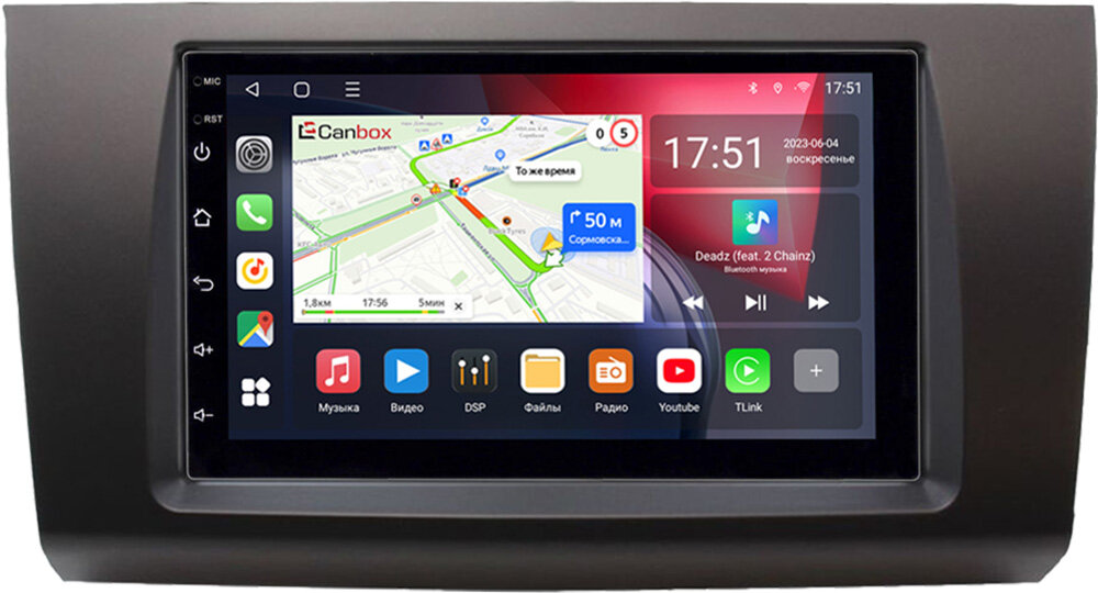 Штатная магнитола Suzuki Swift III 2004-2010 Canbox L-Line 4476-RP-SZSW2B-156 Android 10 (4G-SIM, 3/32, TS18, DSP, QLed)