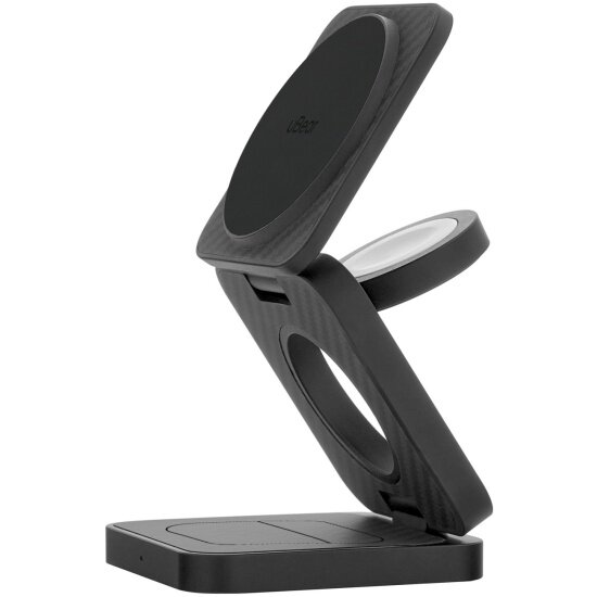 Беспроводное зарядное устройство Ubear WL17BL31-AW, с поддержкой MagSafe, Balance, кевлар, черный
