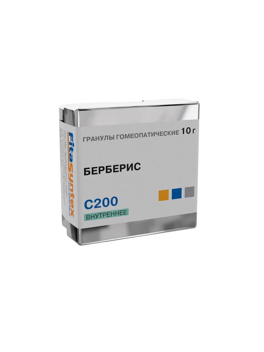 Берберис С200, гранулы гомеопатические, 10 грамм , Фитасинтекс