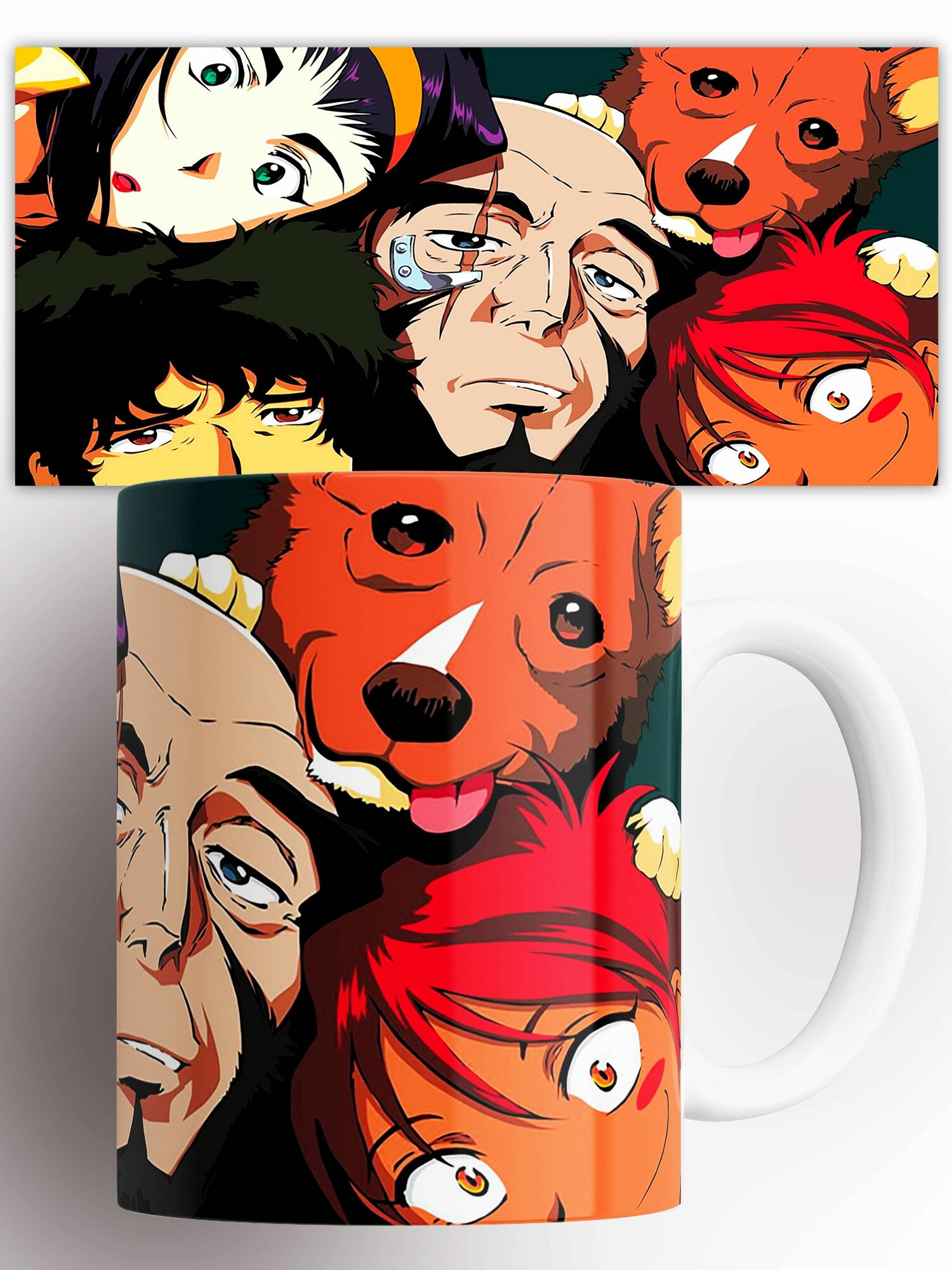 Кружка Ковбой Бибоп Cowboy Bebop , на подарок с принтом аниме 330 мл