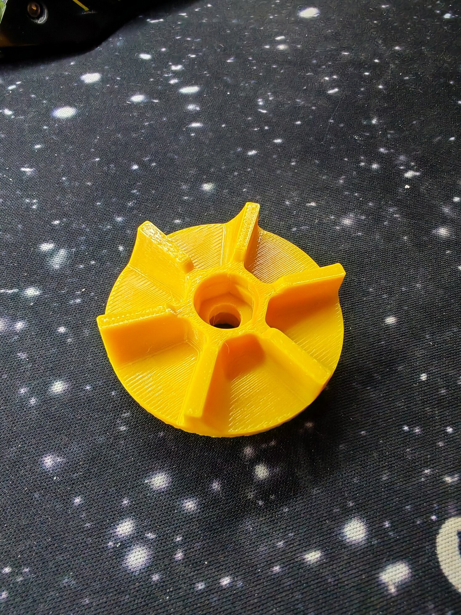 Муфта крыльчатка блендера усиленная жёлтая