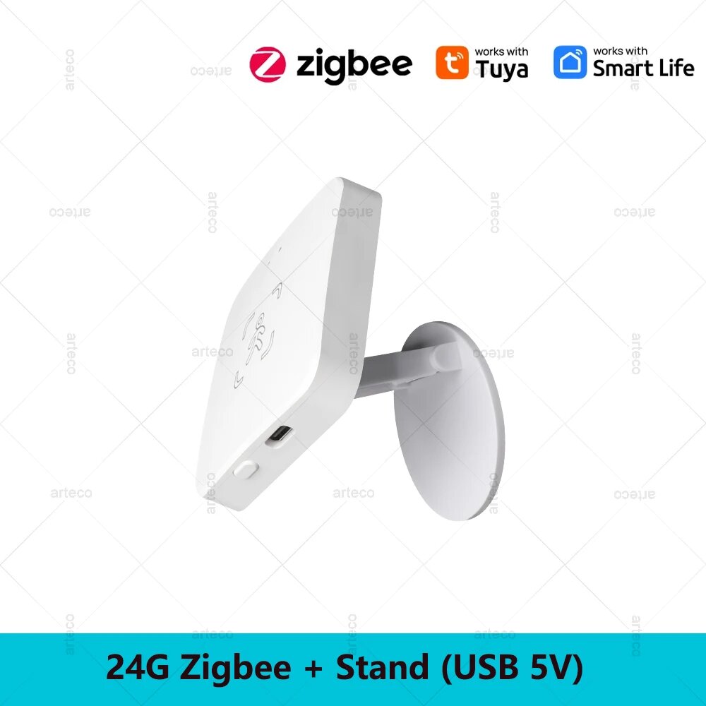 Умный Датчик Присутствия Человека С Определением Расстояния И Яркости, Tuya Wi-Fi/Zigbee, Радар MmWave