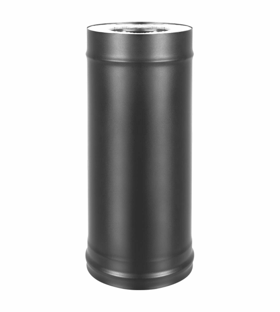 Сэндвич-труба KERABLACK (AISI 430 1,0мм 0,5мм) д.115х200, L-0,25м