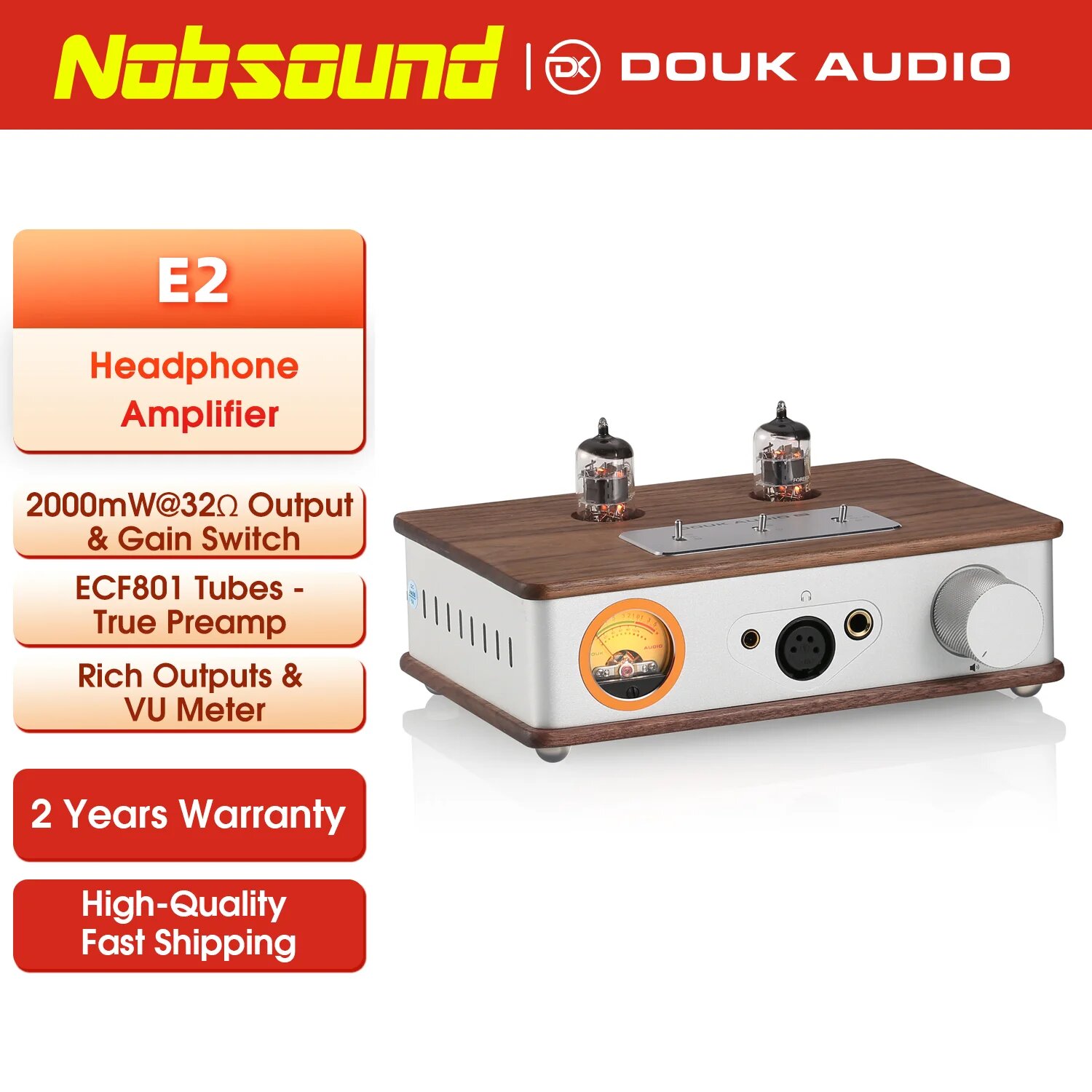 Nobsound E2 ламповый усилитель для наушников