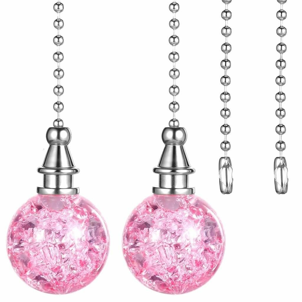 Выключатель,2шт розовый хрустальный кабельный выключатель