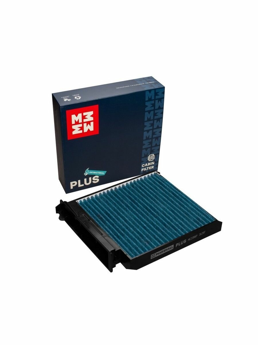 Фильтр салонный антибактериальный Plus для а/м Lada Largus, Nissan Almera, Terrano / Лада Ларгус, Нисан Алмера, Терано, Marshall MC2356P