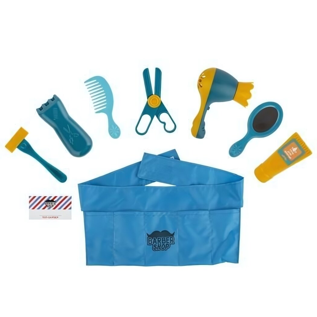 Игровой набор 'Барбершоп' 9 предметов, пластиковые инструменты для маленьких стилистов