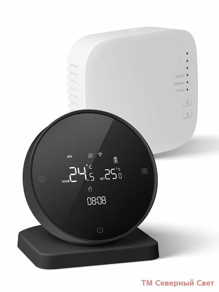 Beok controls Терморегулятор/термостат Для газового котла, Для водопровода, черный матовый