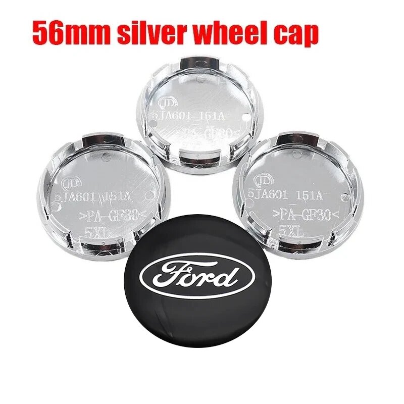 4 шт. 3D 56 мм 60 мм 65 мм 68 мм логотип Ford, эмблема автомобиля, центральная крышка ступицы колеса, авто обод, ремонт пыленепроницаемый значок, крышки, наклейки, аксессуары