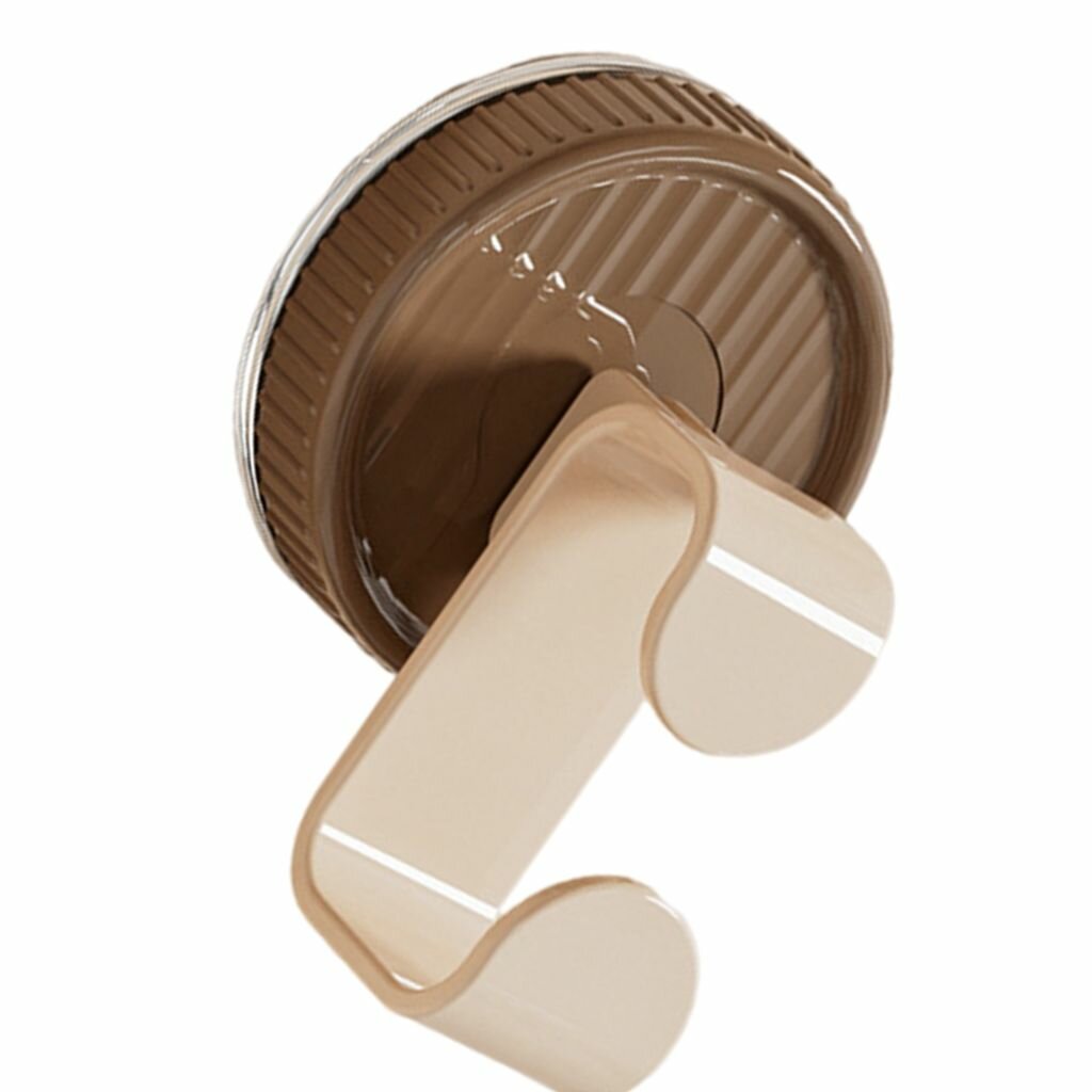 Крючок для умывальника с вакуумной адсорбцией-Мокко Коричневый