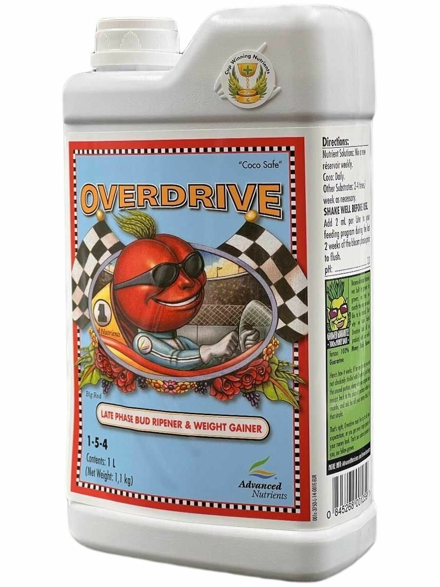 Стимулятор цветения Advanced Nutrients Overdrive 1 л — фото 1