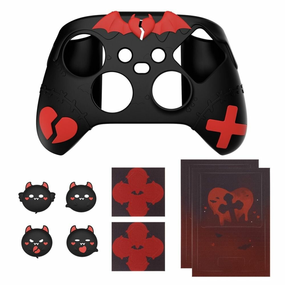 PlayVital Силиконовый Чехол Для Контроллера - Совместим С Контроллерами Xbox Series X И S Фиолетовый, Розовый, Синий И Черный