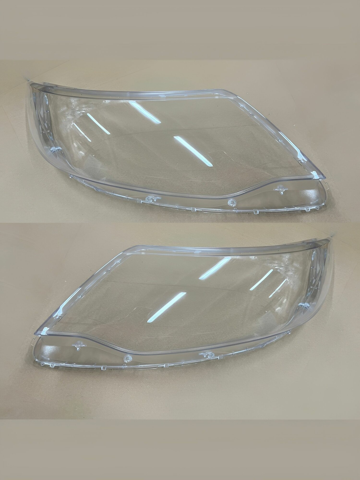 Стекла фар GNX для Kia Rio 3 (2015-2017), левое и правое, поликарбонат