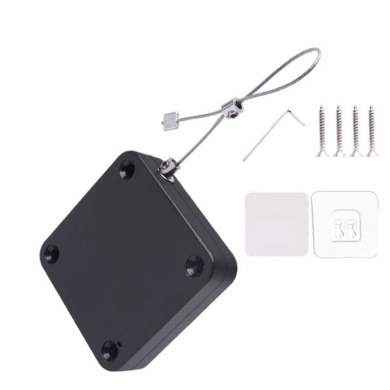 Дверной доводчик на шнурке с усилием натяжения 1000-черный