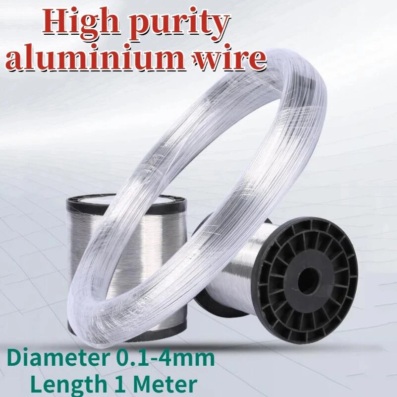Алюминиевая проволока 5N AL 99,999%, диаметр 0,1-4 мм Dia0.1x1000mm