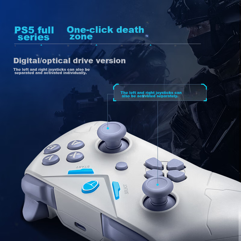 Геймпад ThundeRobot G30S Midnight 2.4G/Wired/Bluetooth совместимый с ПК, jiyue