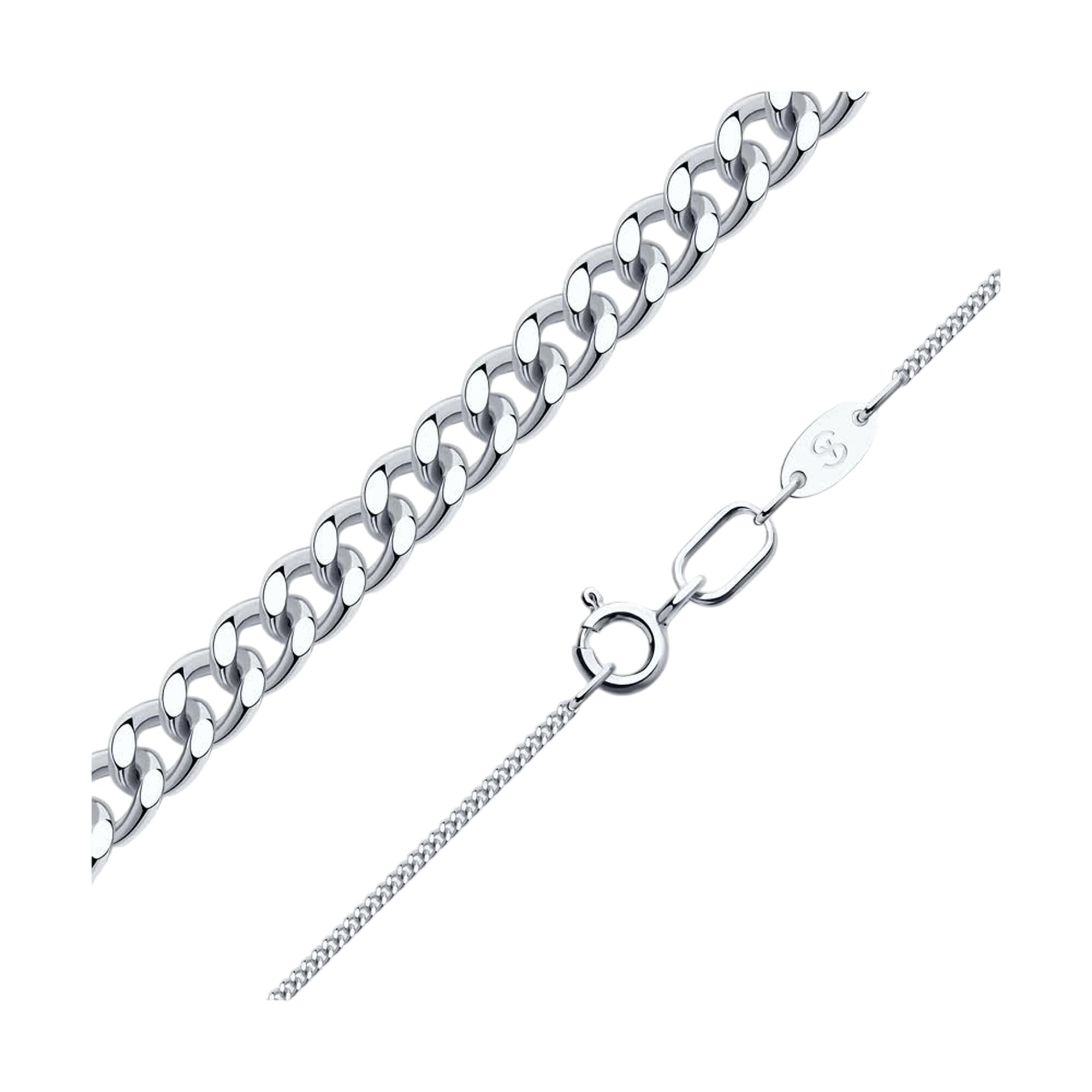 Цепь белое золото, 585 проба