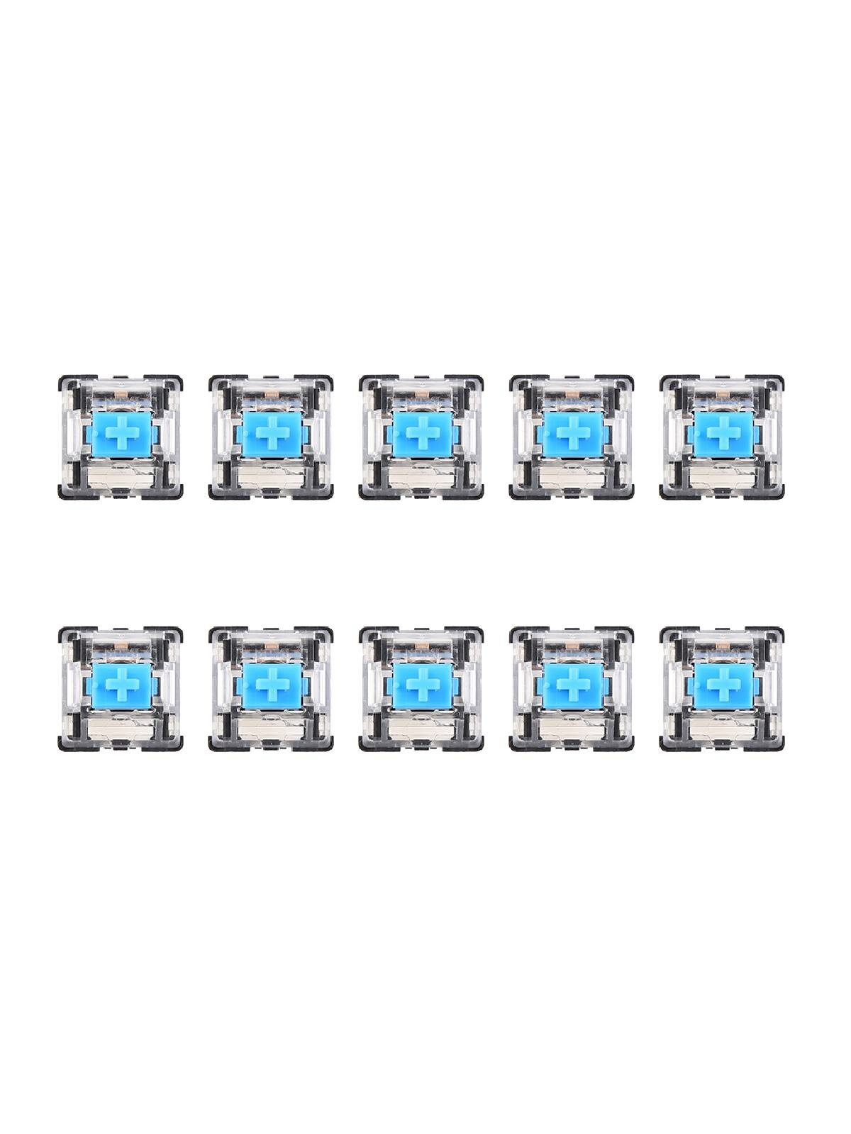 10Pcs 3Pin Mechanical Keyboard Switch Blue for Cherry MX Switch Keyboard Tester Kit