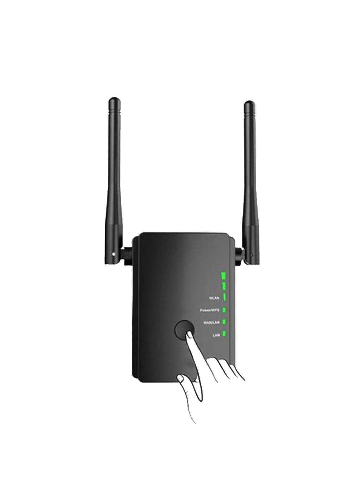 2.4GHZ 300Mbps Extenders Signal Repeater Wifi Boosters Expand WiFi Coverage 2xExternal Antenna Improve Signal Strength