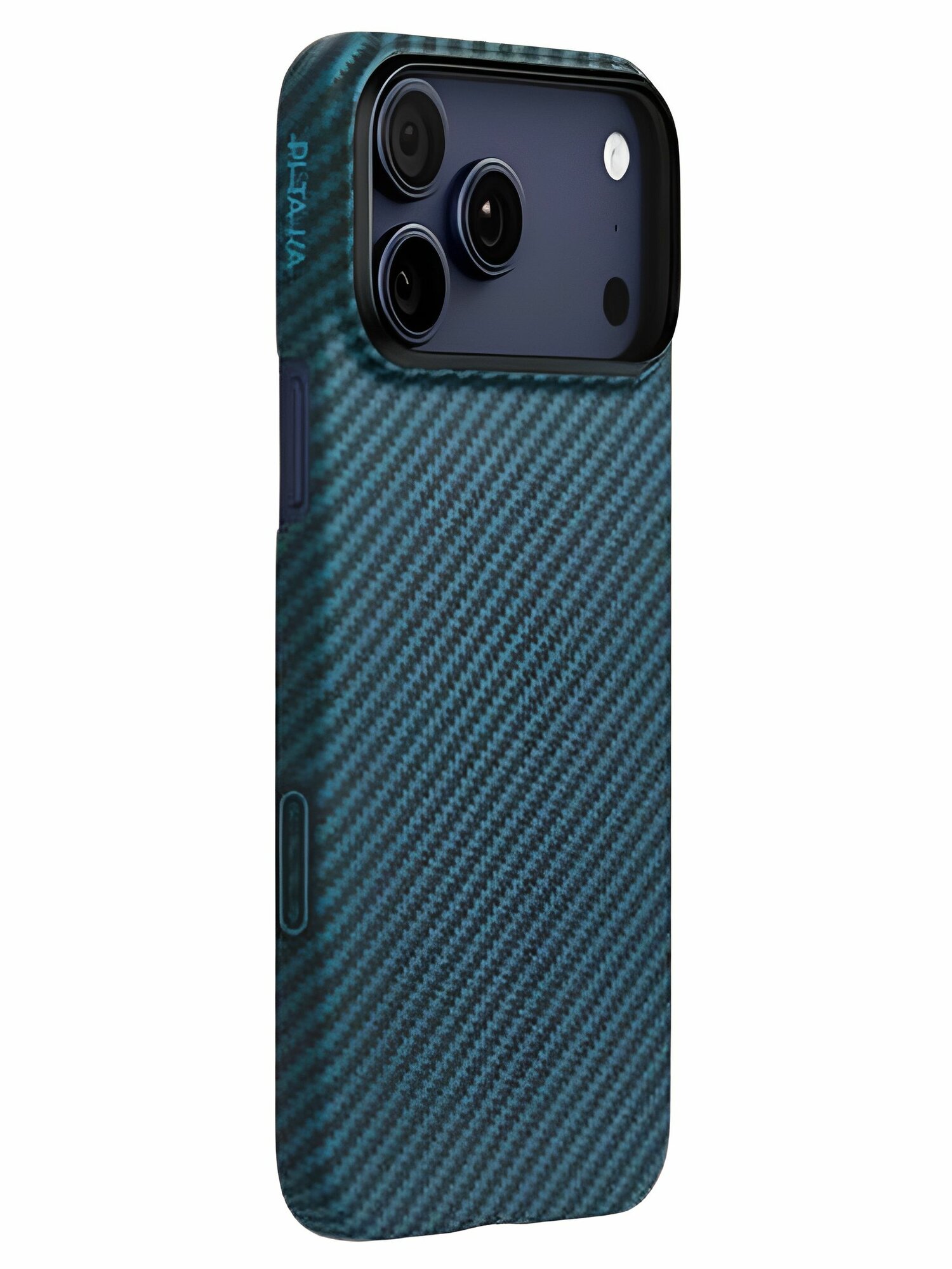 Чехол Pitaka ultra-slim case для iPhone 17 Pro 1500D Black/Blue (Twill)