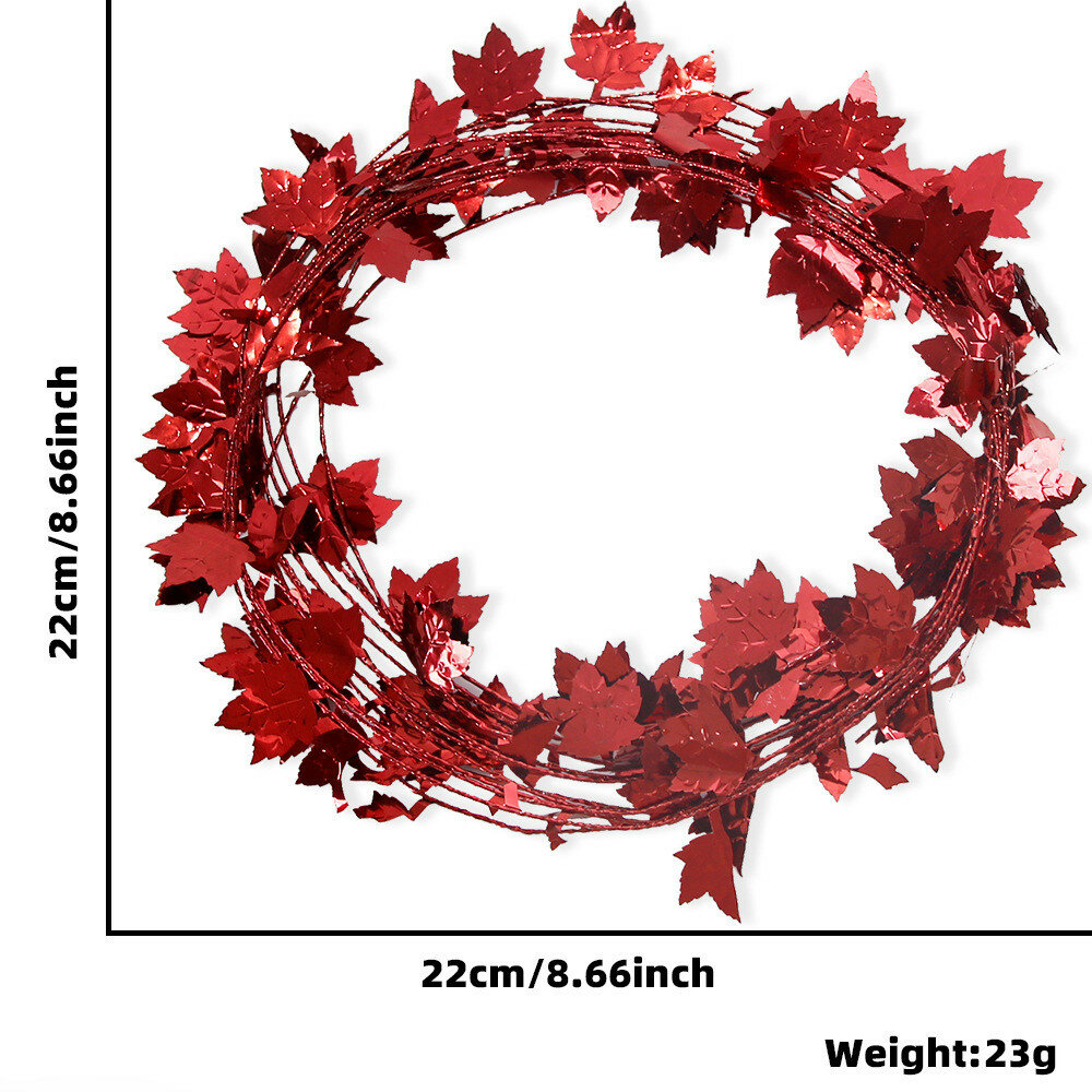 Гирлянда colorful maple leaf wire garland for autumn festivities thanksgiving decor 7,5m, styled