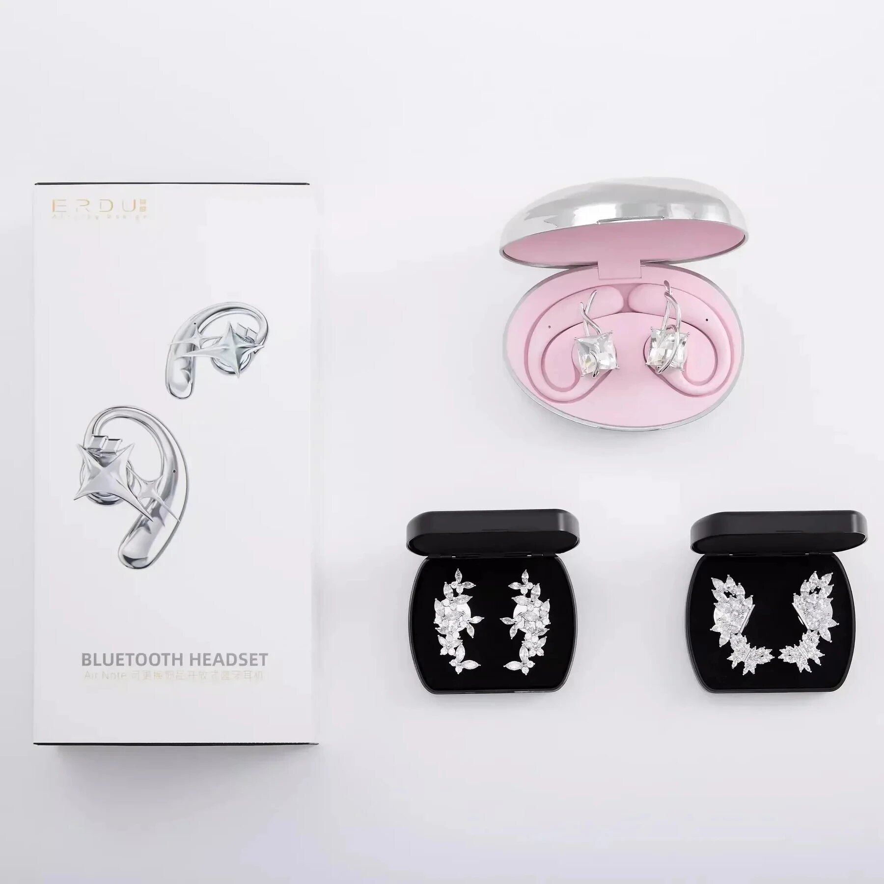 DIGIBLUSKY Ear-hook Bluetooth Наушники для девочки Розовый, Pink