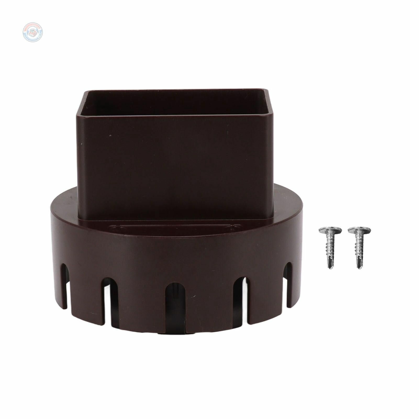 Адаптер для водосточной трубы, соединитель элемент водостока из ПЭ и АБС, герметичный переходник для круглых дренажных систем, простая установка, антикоррозийный;