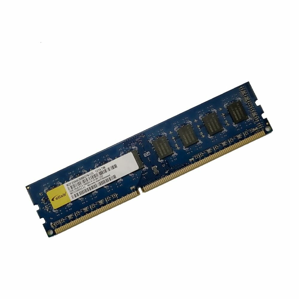 ОЗУ Dimm 2Gb PC3-10600(1333)DDR3 Elixir M2F2G64CB88G7N-CG