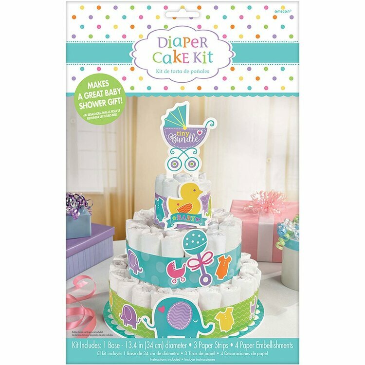 Декор-комплект Baby Shower, для торта, бумажный, 8 шт