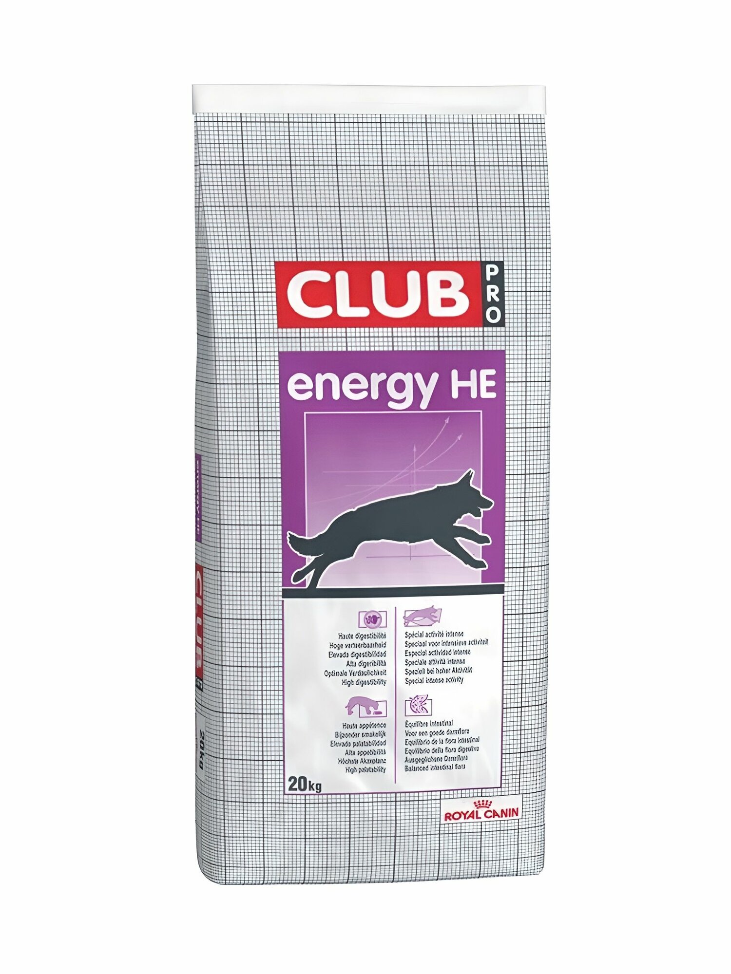 Royal Canin Energy HE Club - Сухой корм для активных собак 20 кг (20 кг)