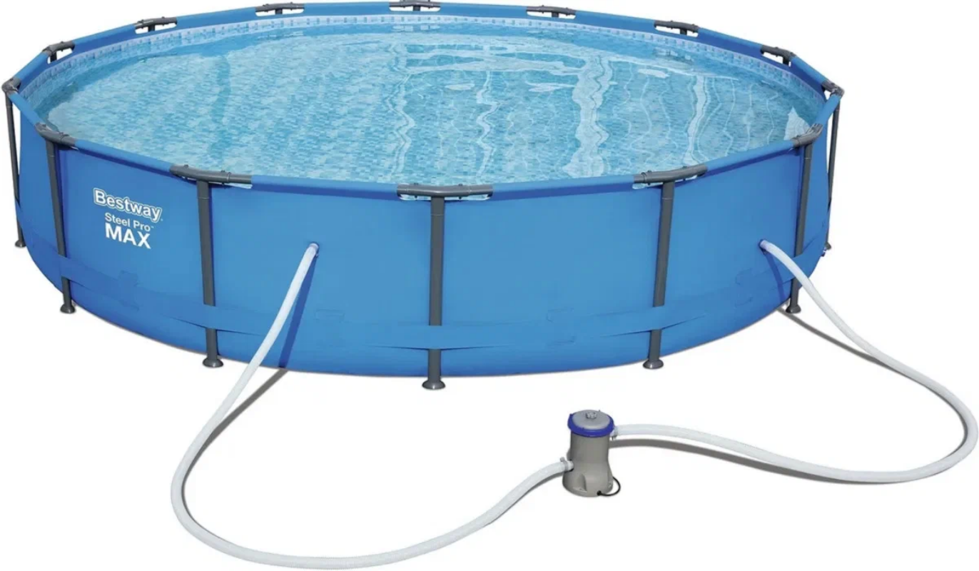 Каркасный бассейн Bestway Steel Pro Max 56984(фильтр-насос), 305x100 см