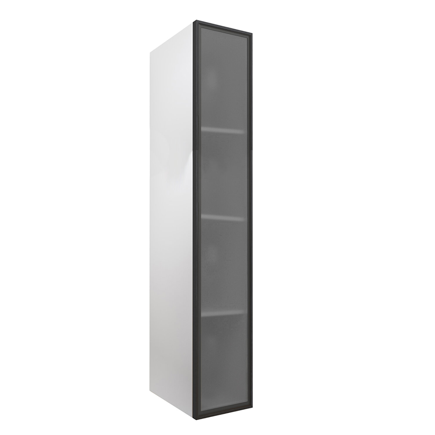 Фасад из алюминиевого профиля со стеклом Aluminum Glass 14,7х102,1х2 см, черный анод/графит сатинат