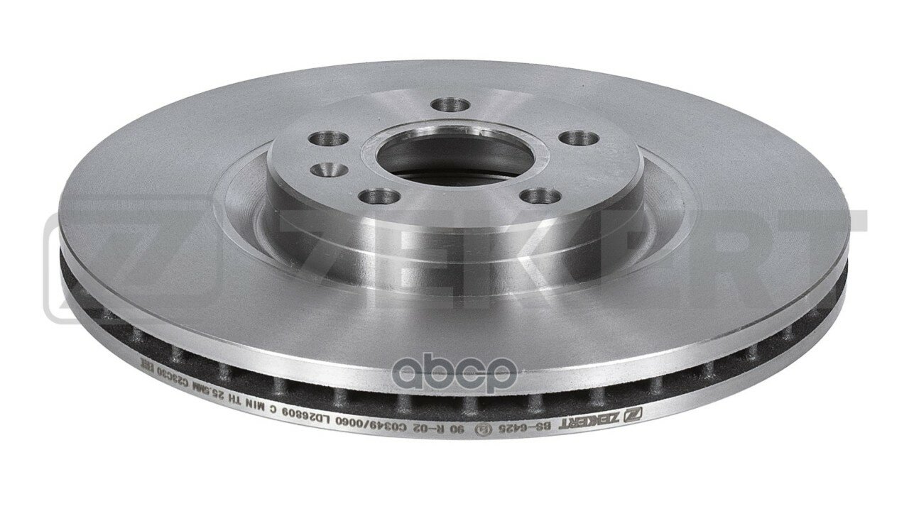 Диск торм. перед. Volvo S90 II 16- V90 II 16- XC60 II 17- XC40 17- Zekkert арт. bs-6425