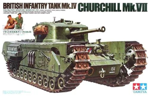 Tamiya 35210 1/35 Британский Mk.IV Churchill Mk.VII сборная модель танка