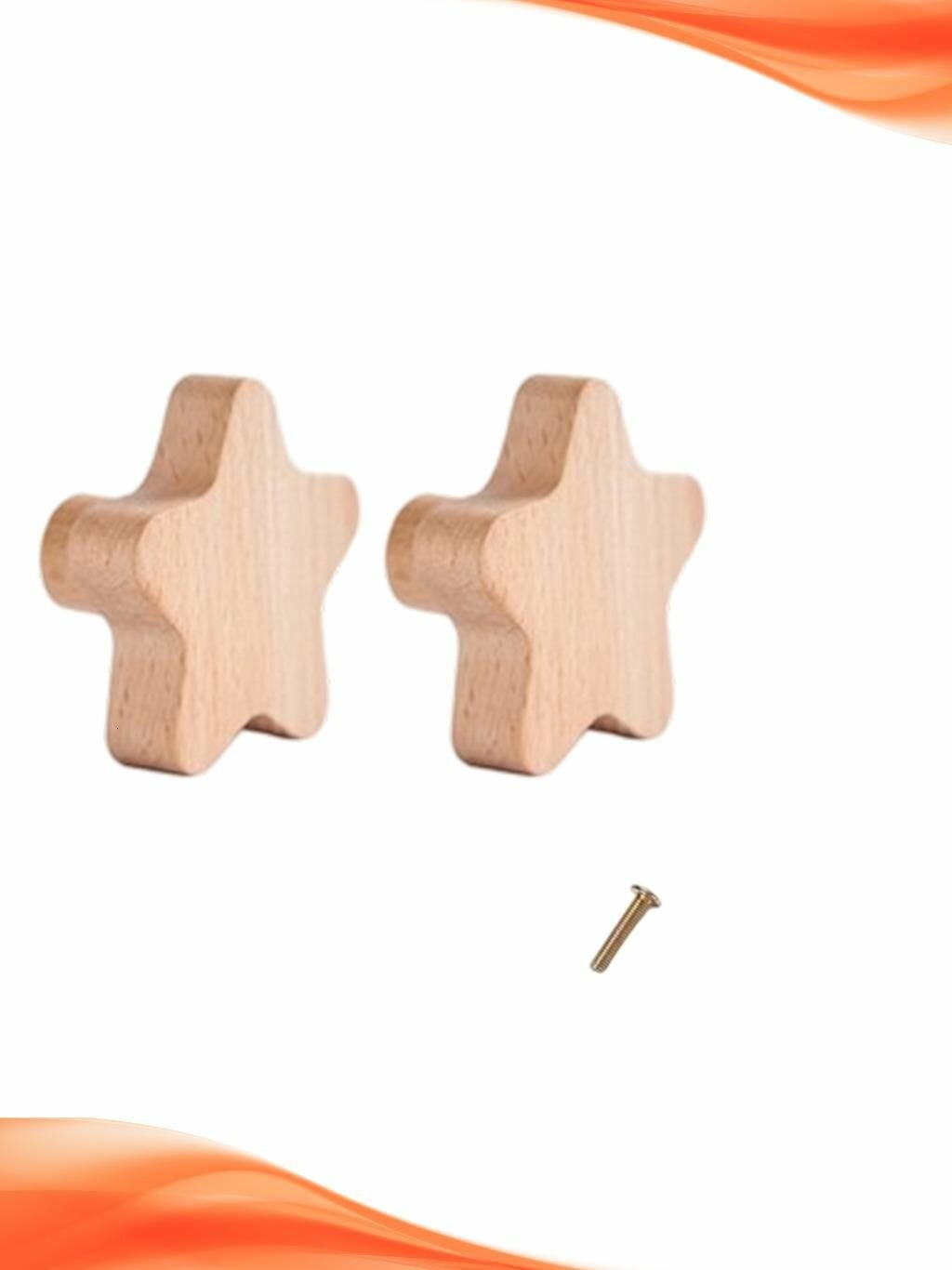 Дверные ручки для мебели в форме животных, - Звезды держатся за руки