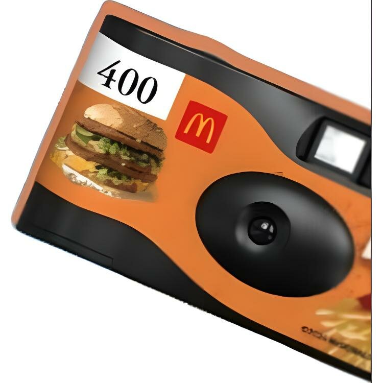 Одноразовая пленочная камера FUJIFILM McDonald's 1986 года, orange