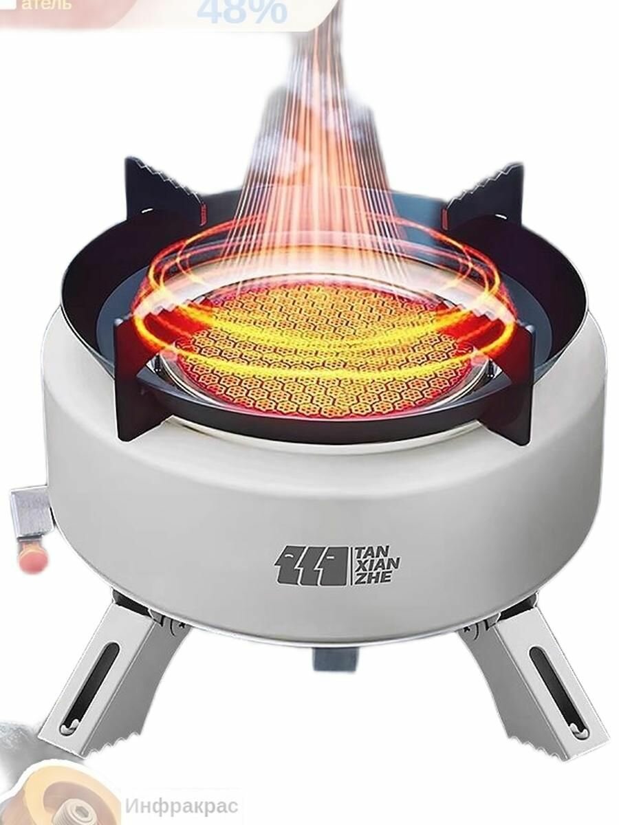 Газовый обогреватель для палатки 1.2 кг серый