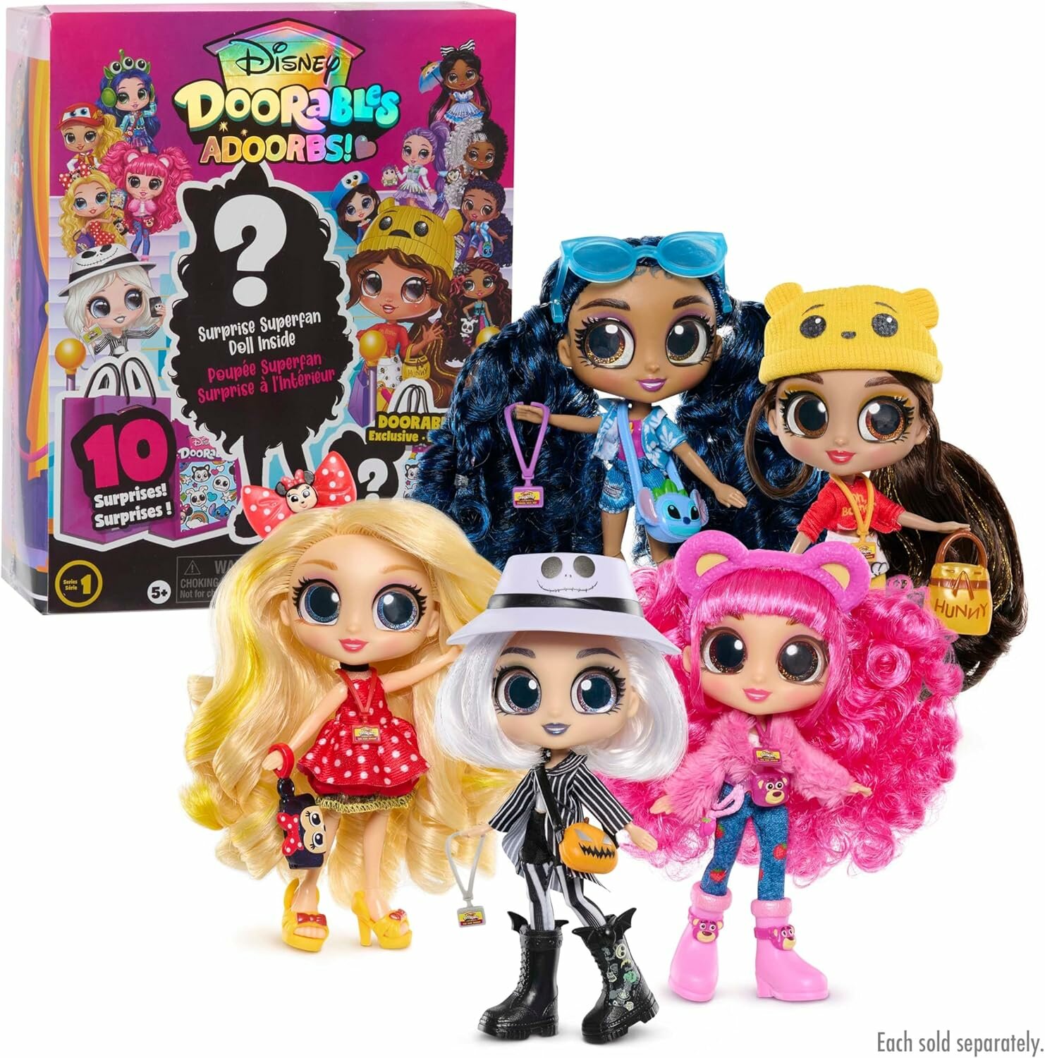 Disney Doorables ADOORBS фигурка сюрприз и коллекционная кукла - один случайнный набор
