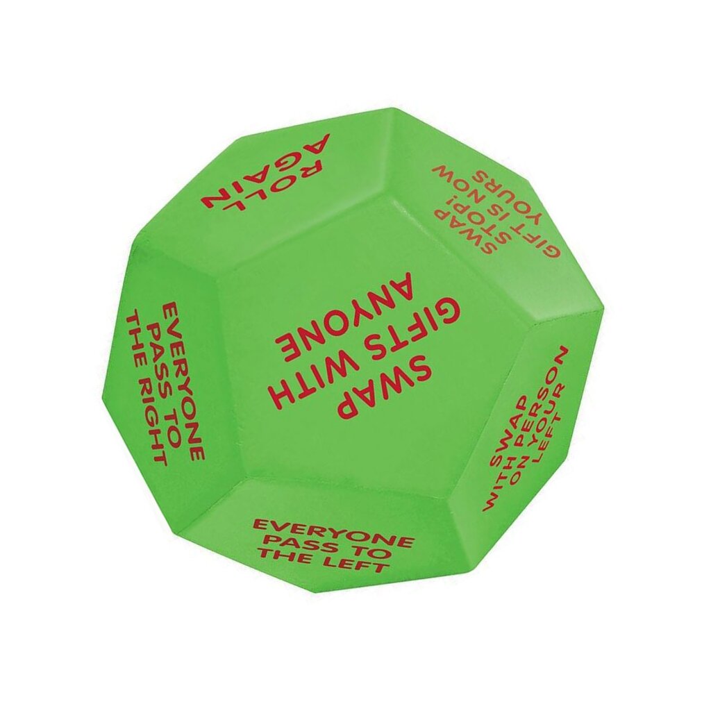 Рождественская Вечеринка Игра Негабаритный Обмен Кубиками с 12 Уникальными Дизайнами Санта Клауса Праздничная Рождественская Игра Обмен Кубиками