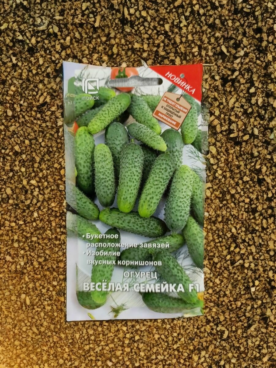 Семена самоопыляемых огурцов Веселая семейка , Агрофирма Поиск